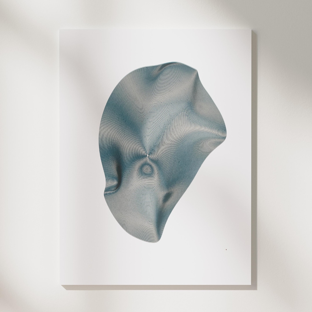 A3 Pen Plotting, Generative Art, Wall Art, Ink on Paper, Code, Modern ...