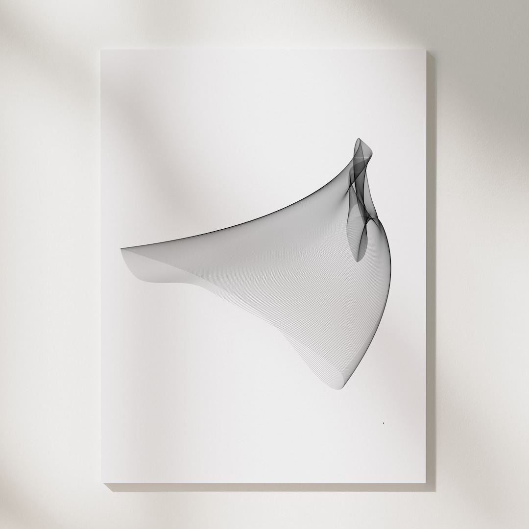 Generative Art, Line Art, Home Decor, Modern Art, Digital Download ...