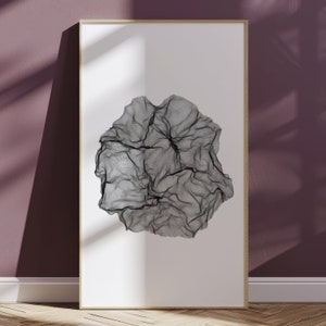 A3 Pen Plotting, Generative Art, Wall Art, Ink on Paper, Code, Modern Art, Line Drawing ...