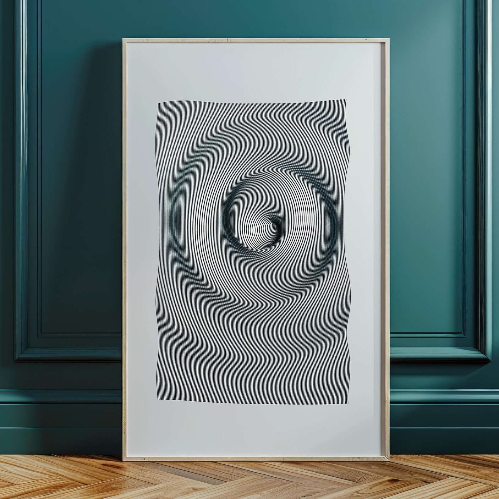 A3 Pen Plotting, Generative Art, Wall Art, Ink on Paper, Code, Modern ...