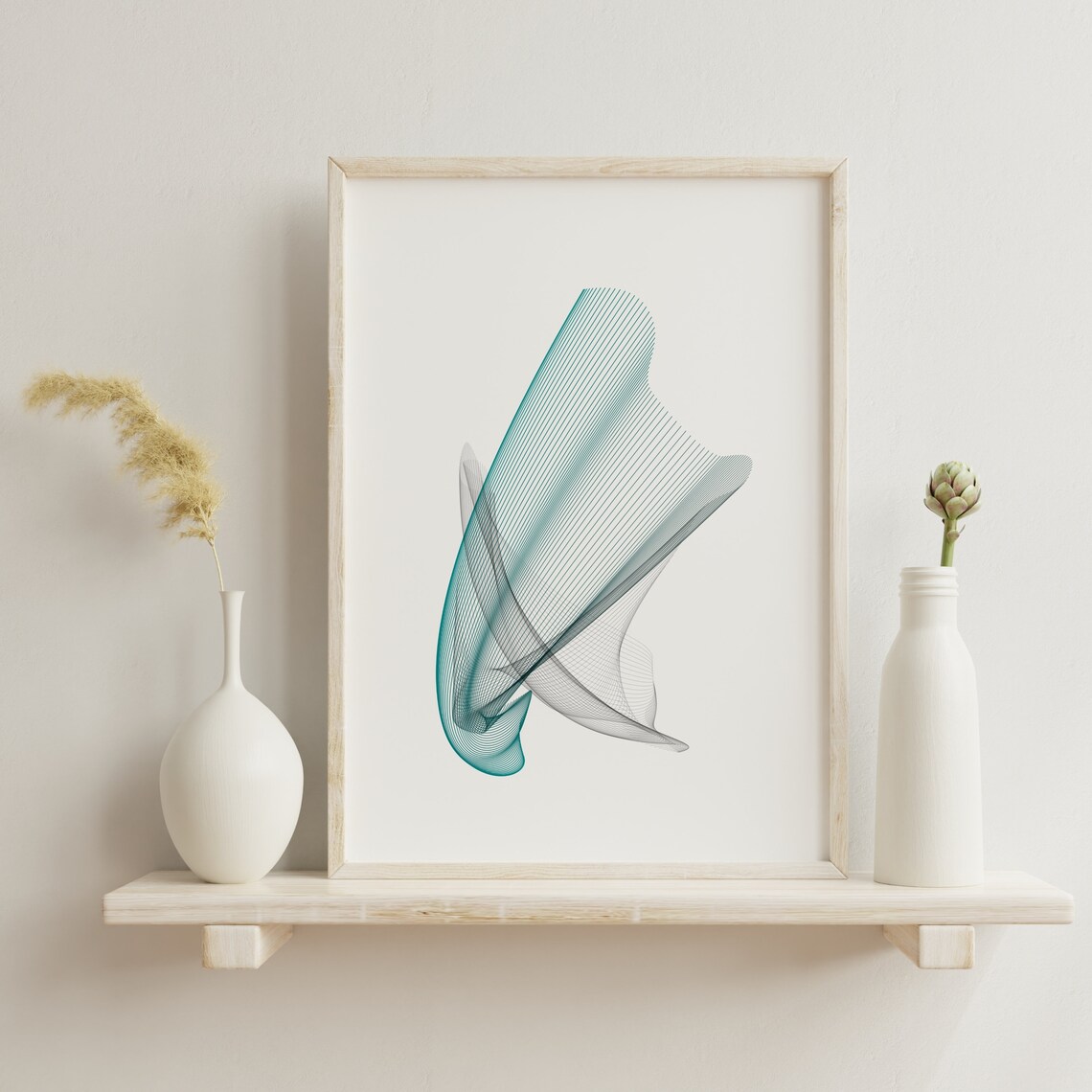 Generative Art, Line Art, Home Decor, Modern Art, Digital Download ...