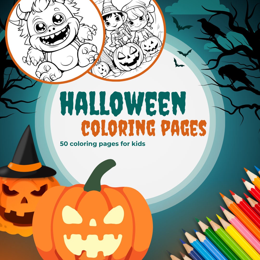 Halloween Coloring Pages for Children, Halloween, Coloring Book ...