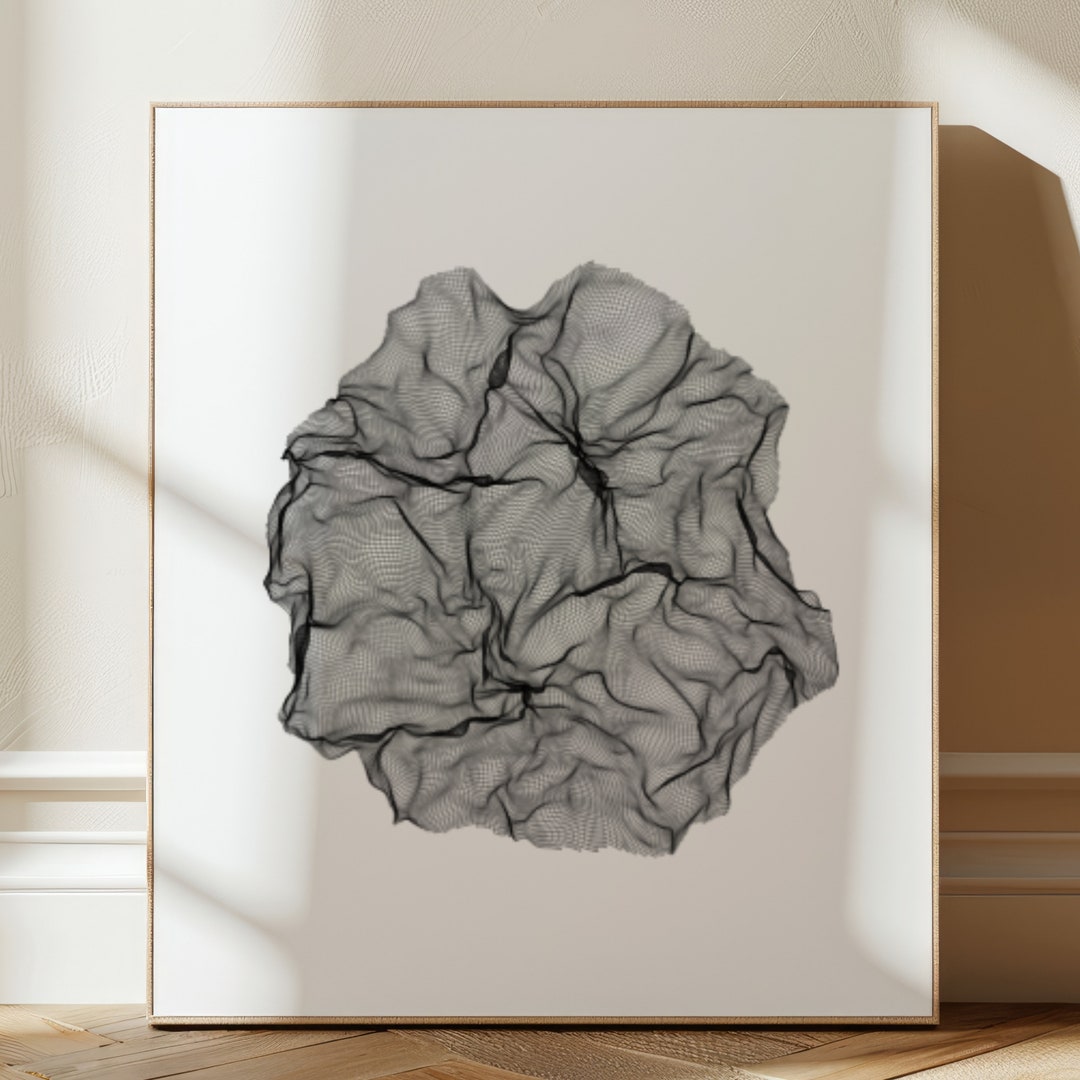 A3 Pen Plotting, Generative Art, Wall Art, Ink on Paper, Code, Modern Art, Line Drawing ...