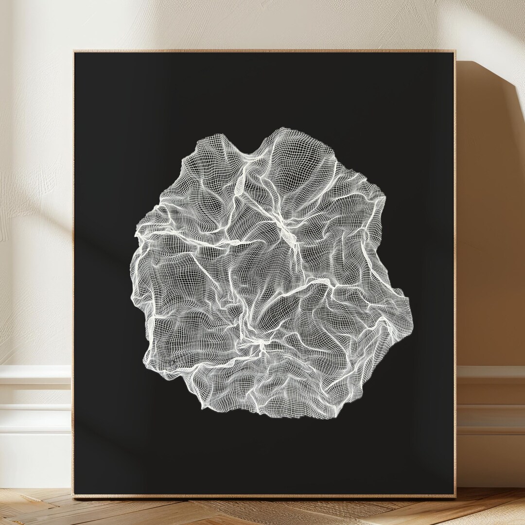 A3 Pen Plotting, Generative Art, Wall Art, Ink on Paper, Code, Modern ...