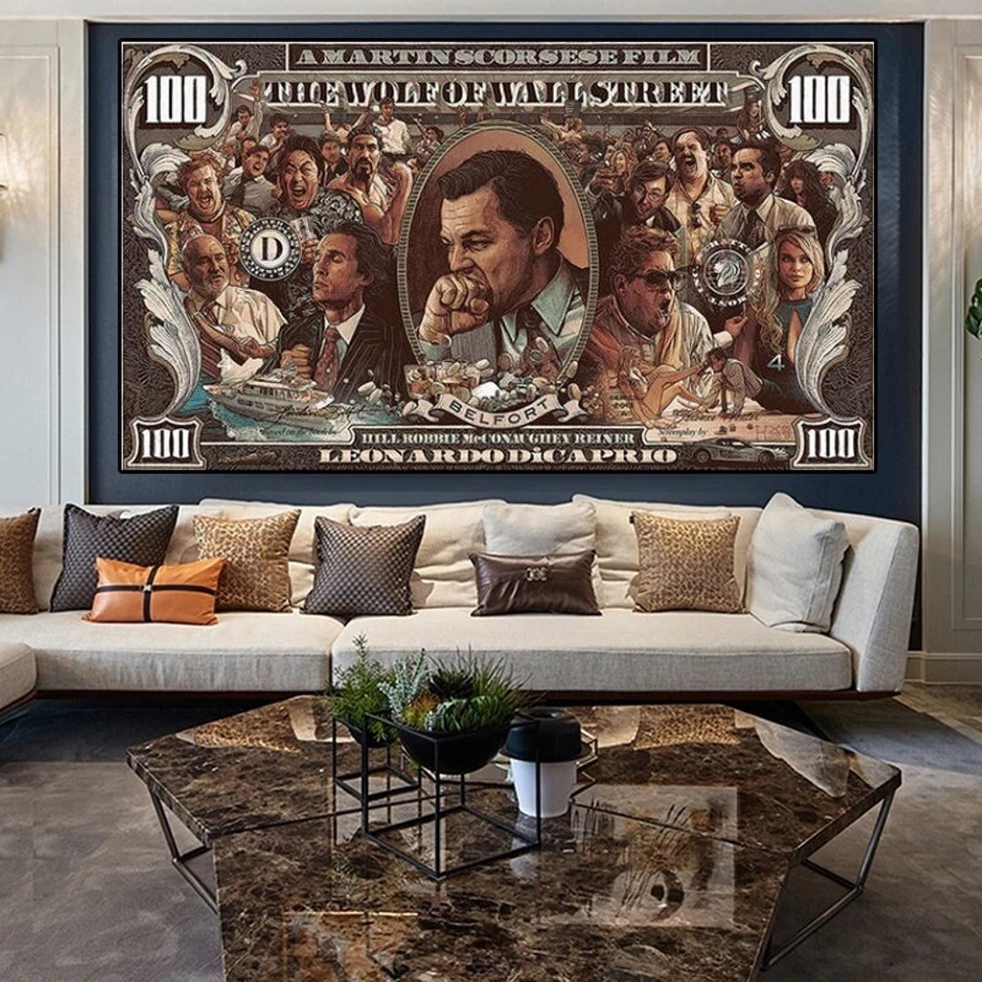Graffiti Street Money Art 100 Dollar Canvas Painting Posters - Etsy