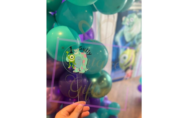 Monsters Inc Themed Cake Topper - Etsy