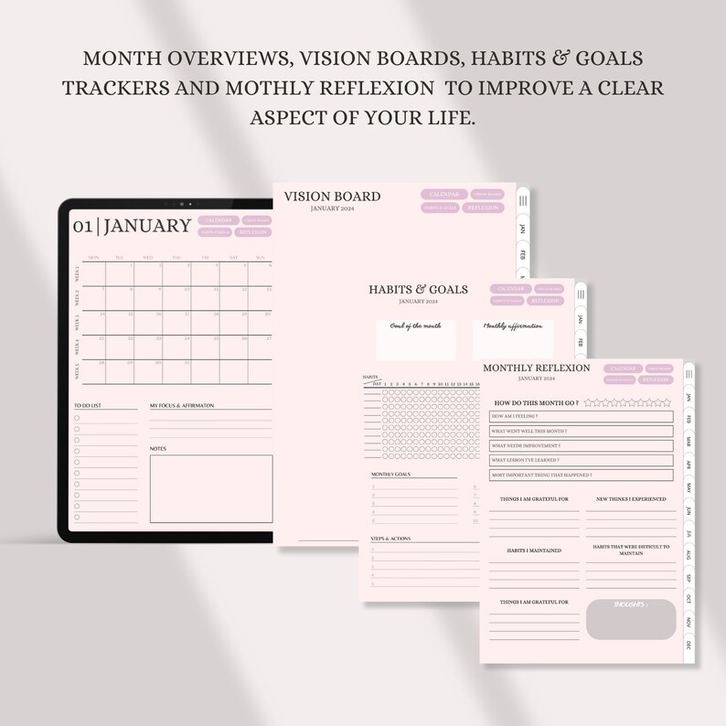 THAT GIRL Planner 2024 Digital Planner 2024 Weekly & Monthly Planner ...