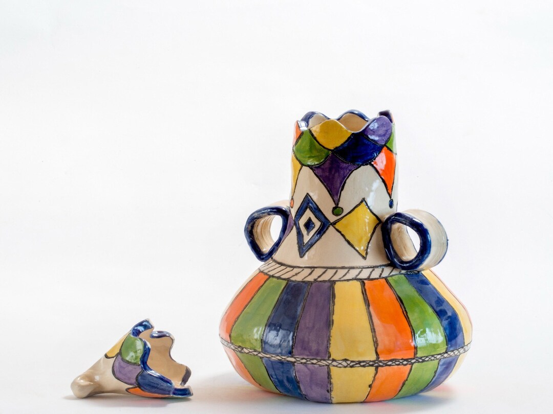 Pottery Pitcher With a Removable Lid. Ceramic Pitcherhandmade - Etsy