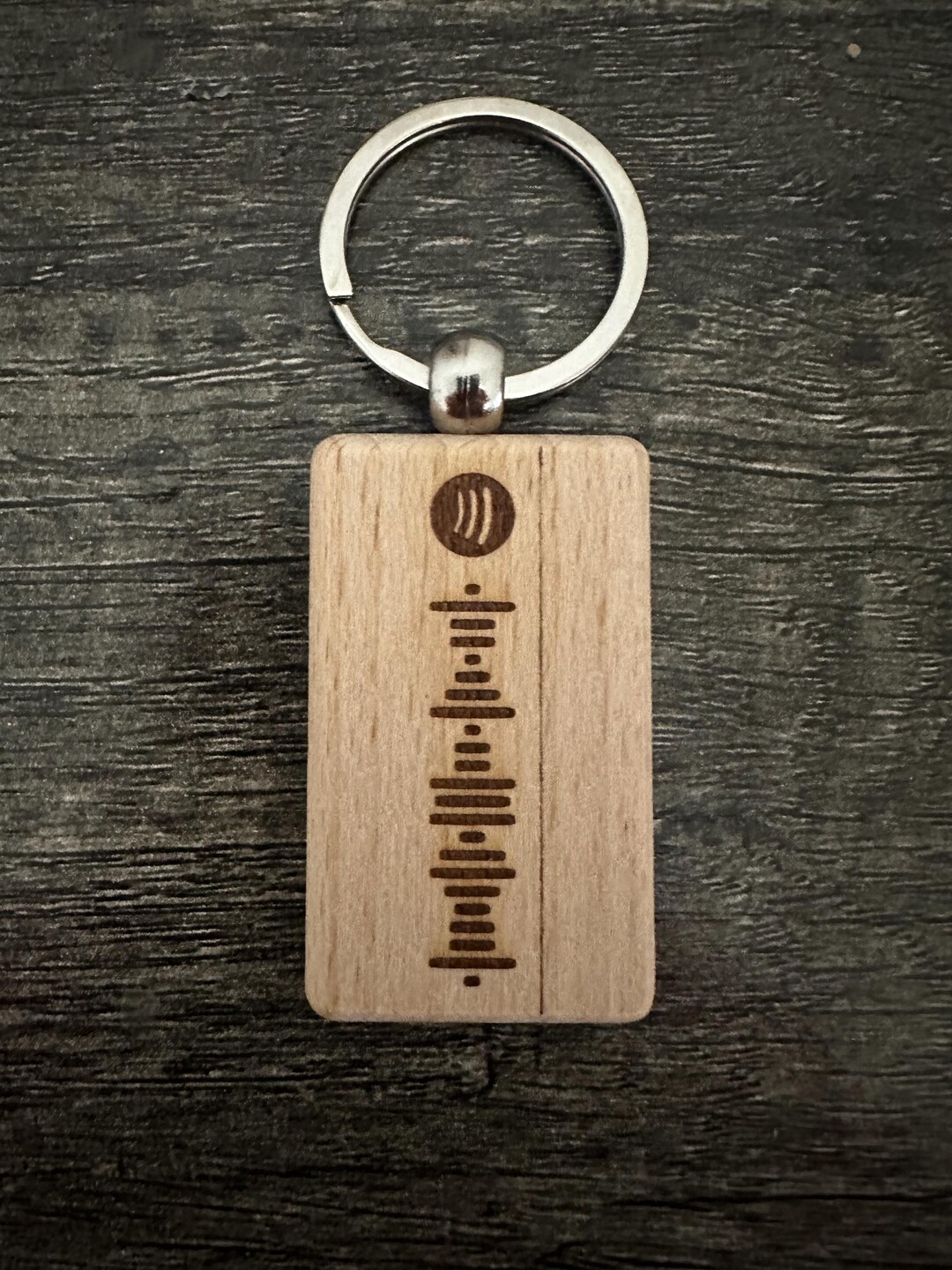 Spotify Code Wooden Keychain – Custom Engraved Music Keychain ...