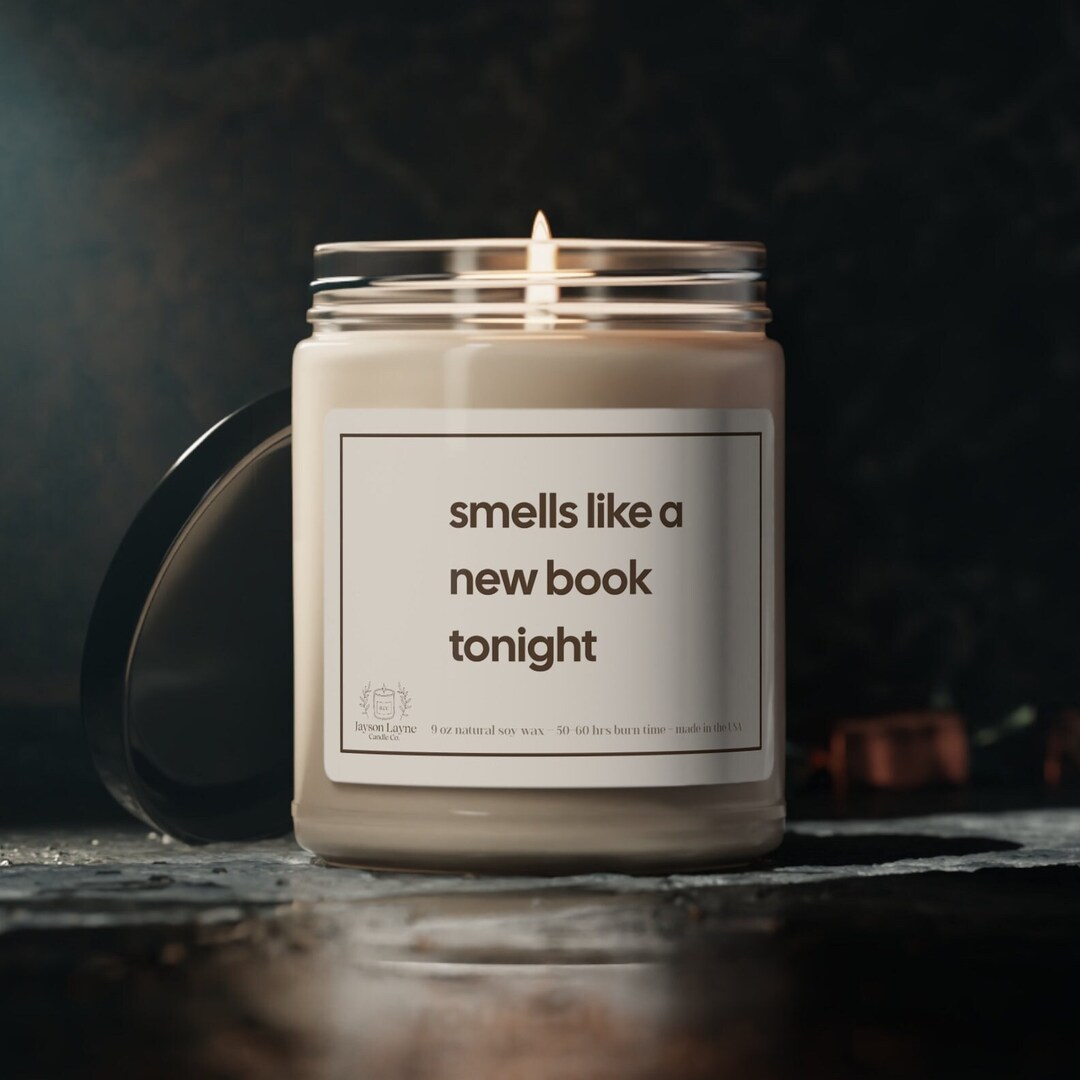 Gift for Book Lover, Reading Time Candle, Gift for Avid Reader, Author ...