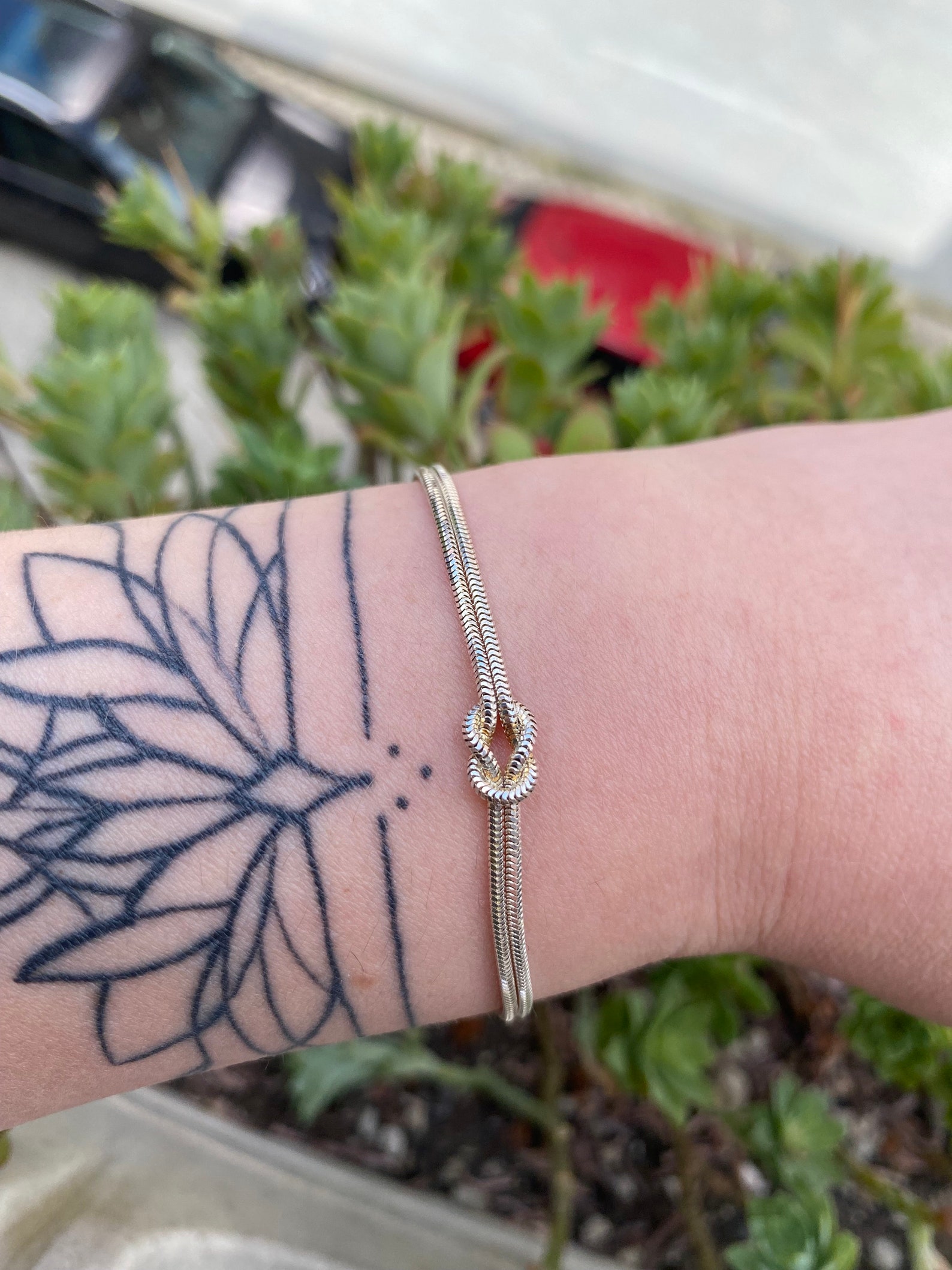 Love Knot Bracelet: Symbol of Unity, Matching Couple Bracelet - Etsy