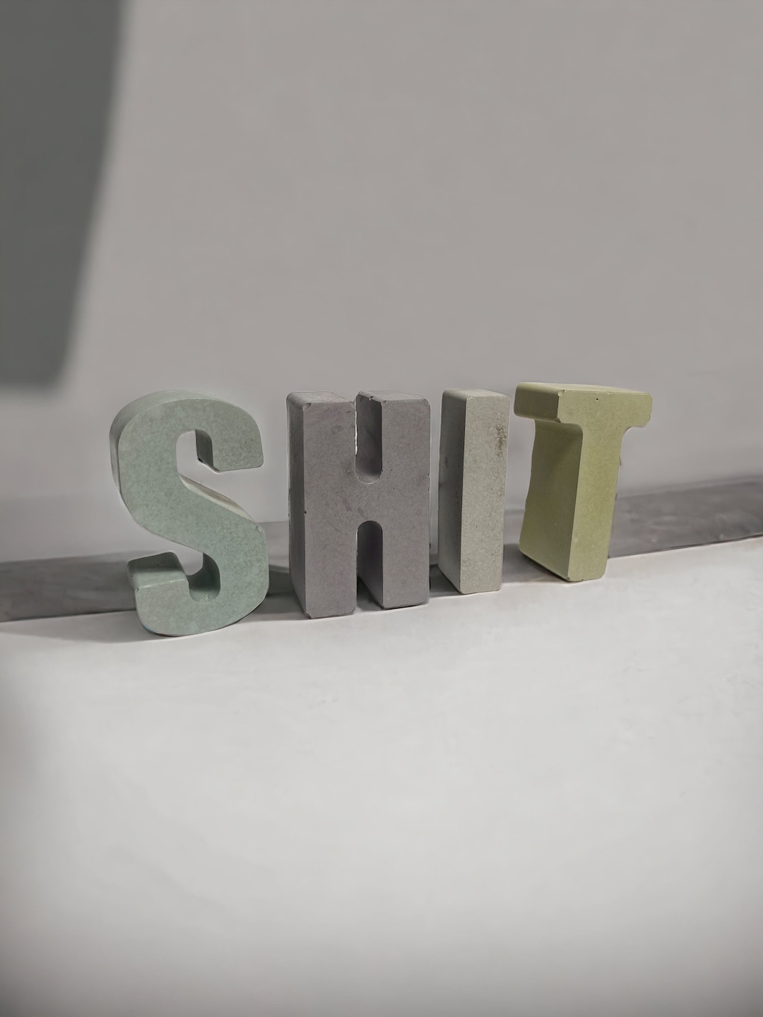 Funny Words| Cement Letters| Funny Gift| Gag Gift| Concrete Letter to ...