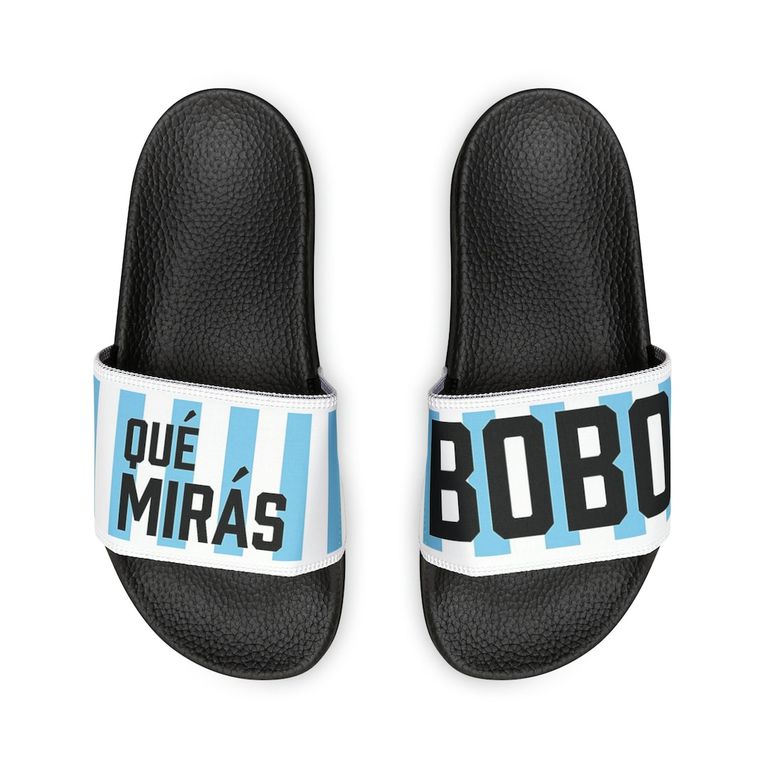 Que Mira Bobo Men's PU Slide Sandals - Etsy
