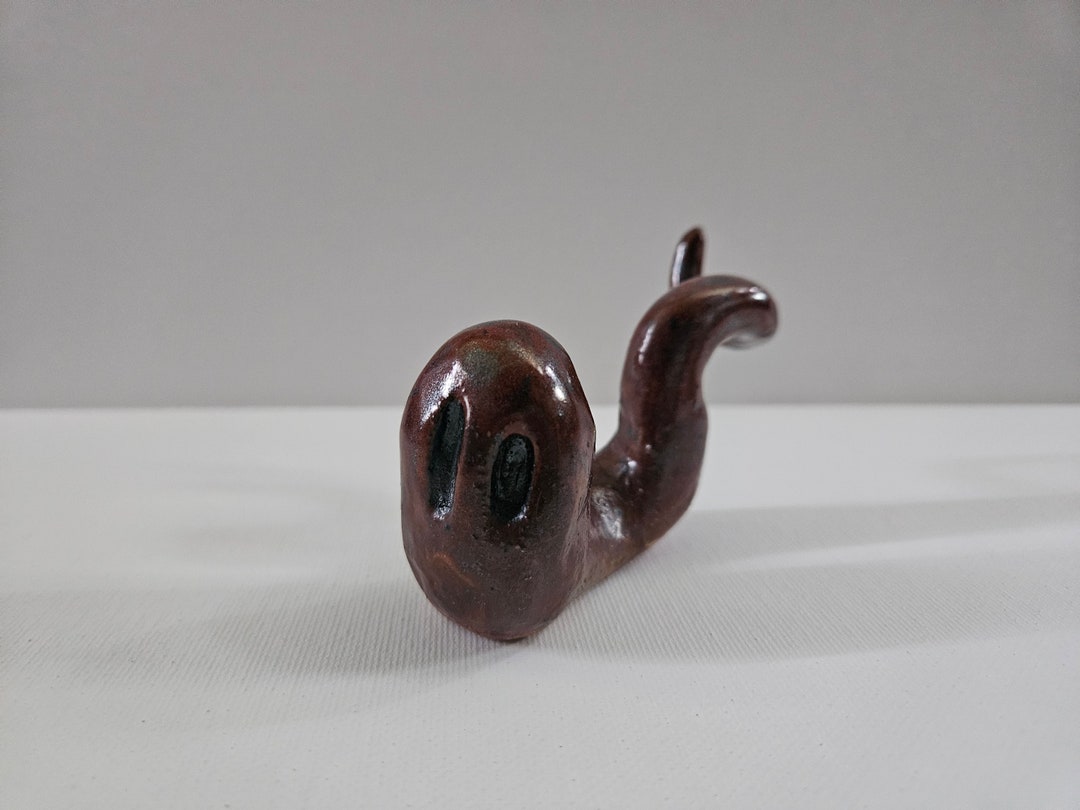 Red Wispy Ghost Ceramic Figure - Etsy