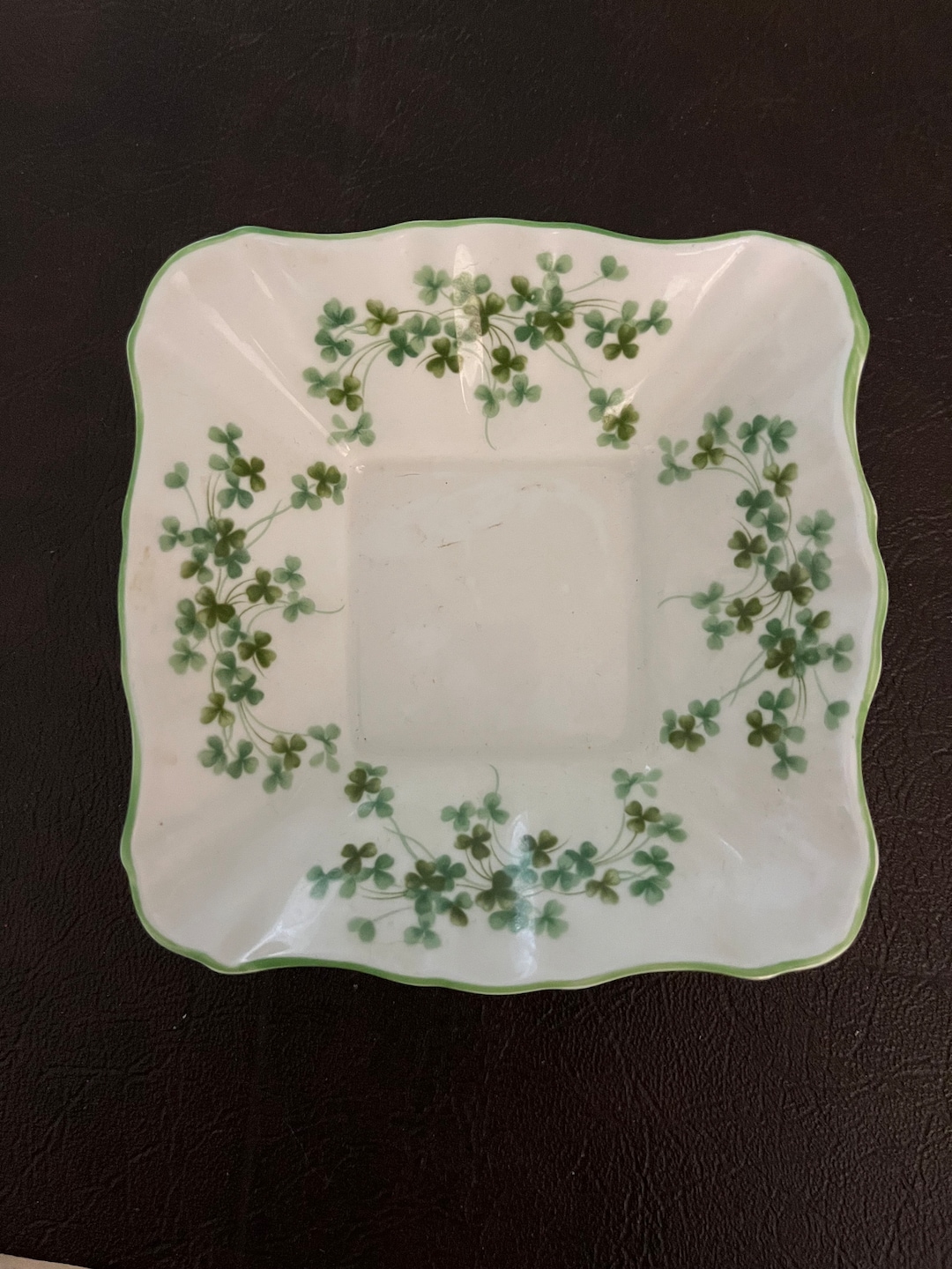 Vintage 4 Inch Square Shamrock Plate by ROYAL ALBERT - Etsy