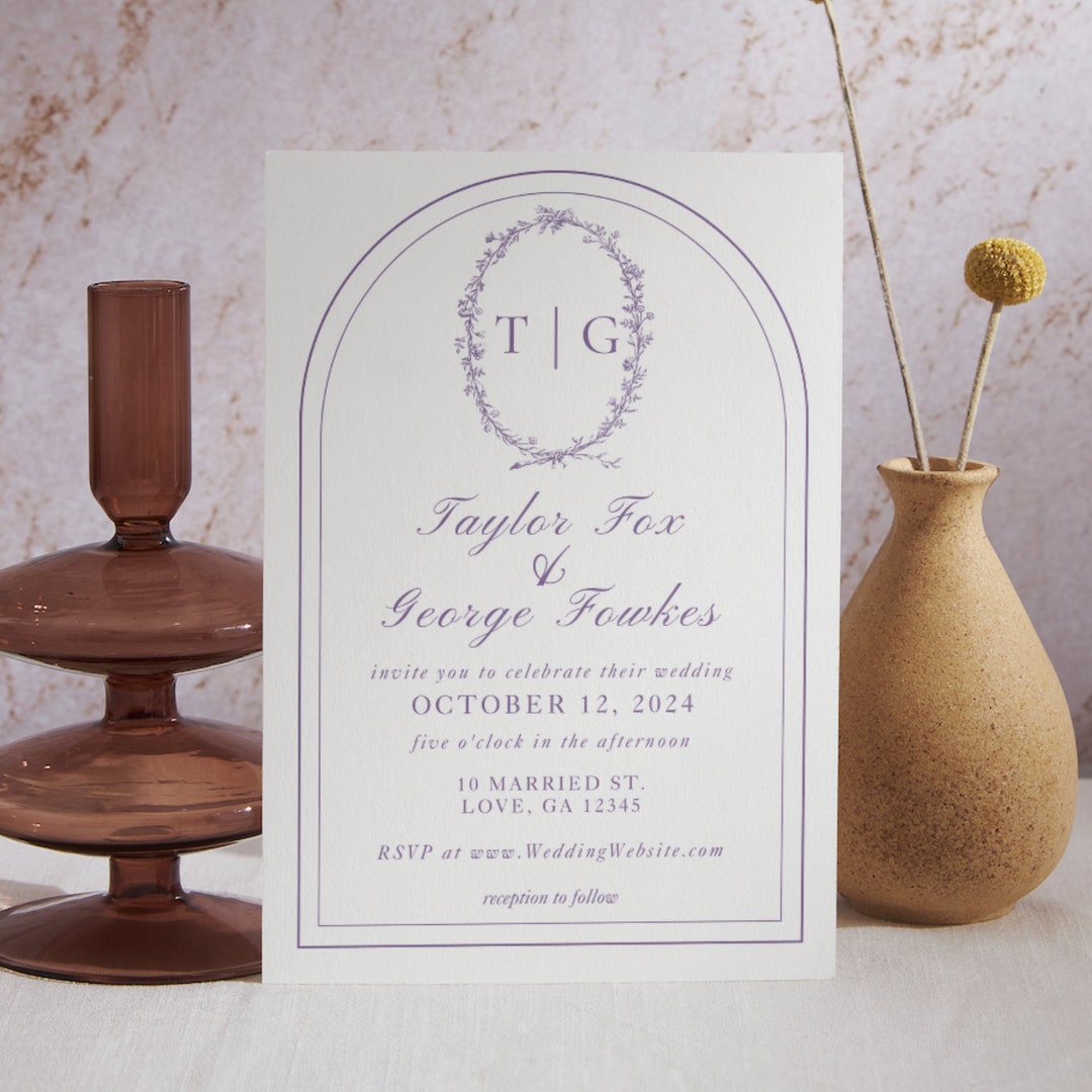 Simple Wedding Digital Invitation Template Mobile Floral Customizable ...