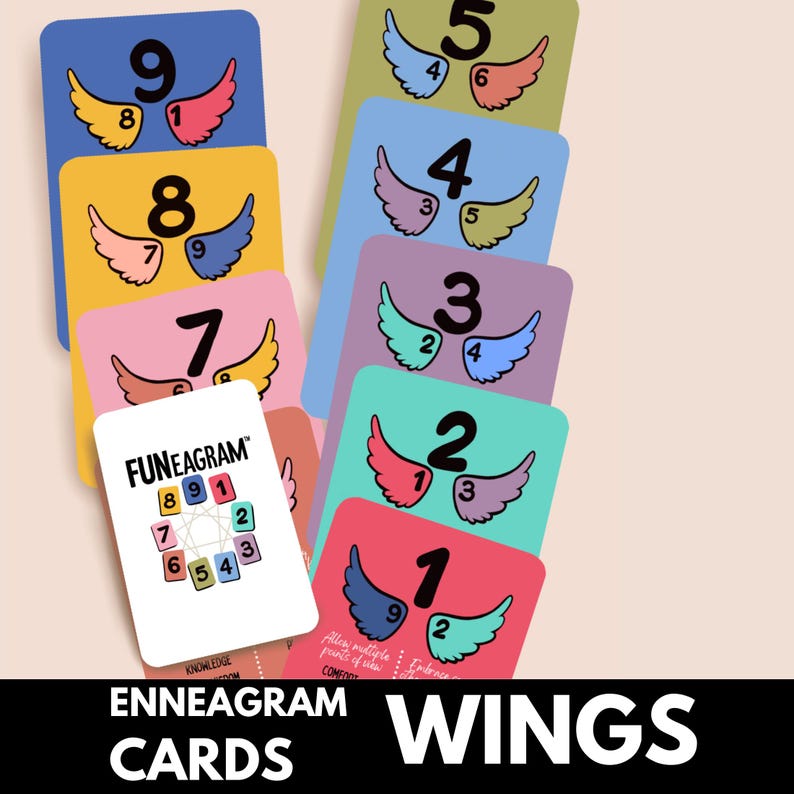 Enneagram Wings Cards: Funeagram Learning Tool (PDF Printable) - Etsy