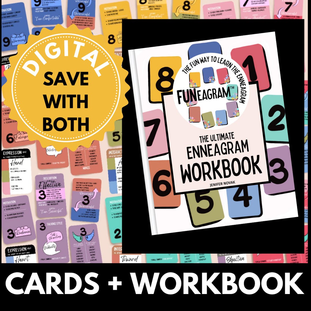 Enneagram Workbook AND Full Set of Digital Cards Together. Learn the ...