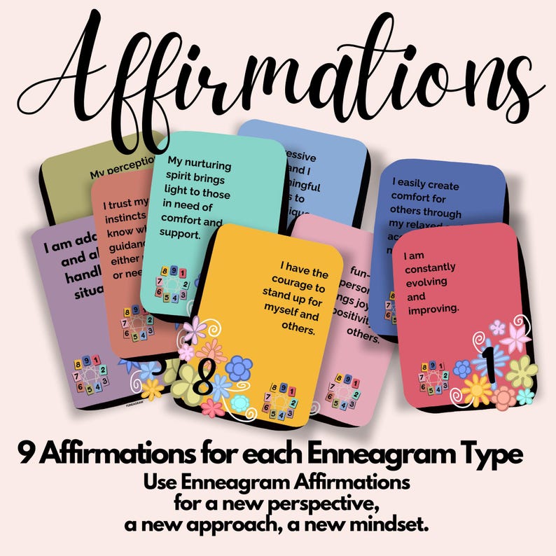 Enneagram Affirmations Guidebook: All 9 Types (PDF Printable) - Etsy