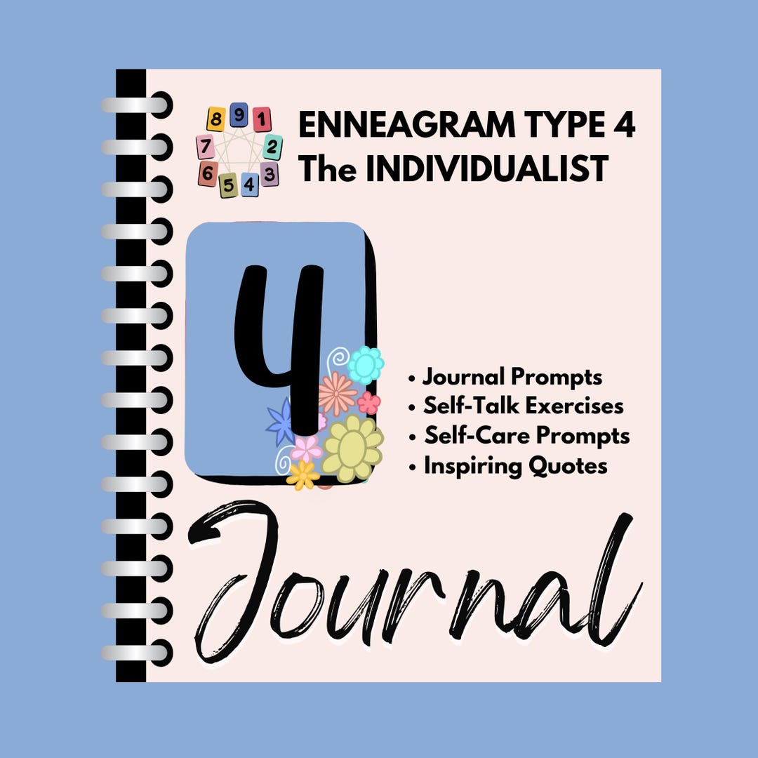 Enneagram Type 4 Journal: Self-care Prompts, Personal Growth (PDF) - Etsy