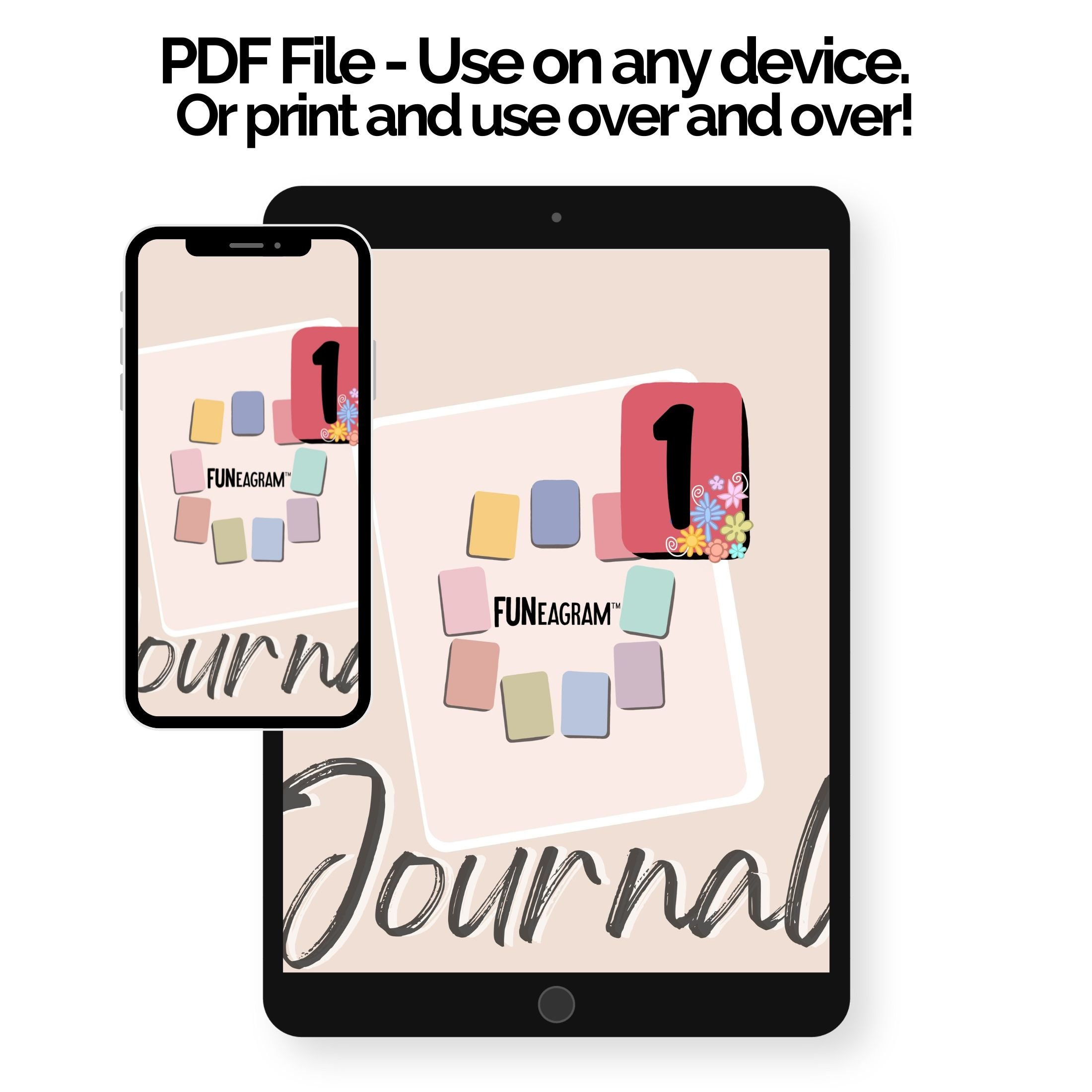 Enneagram Type 4 Journal, Self-care Journal, Enneagram Journal Prompts ...
