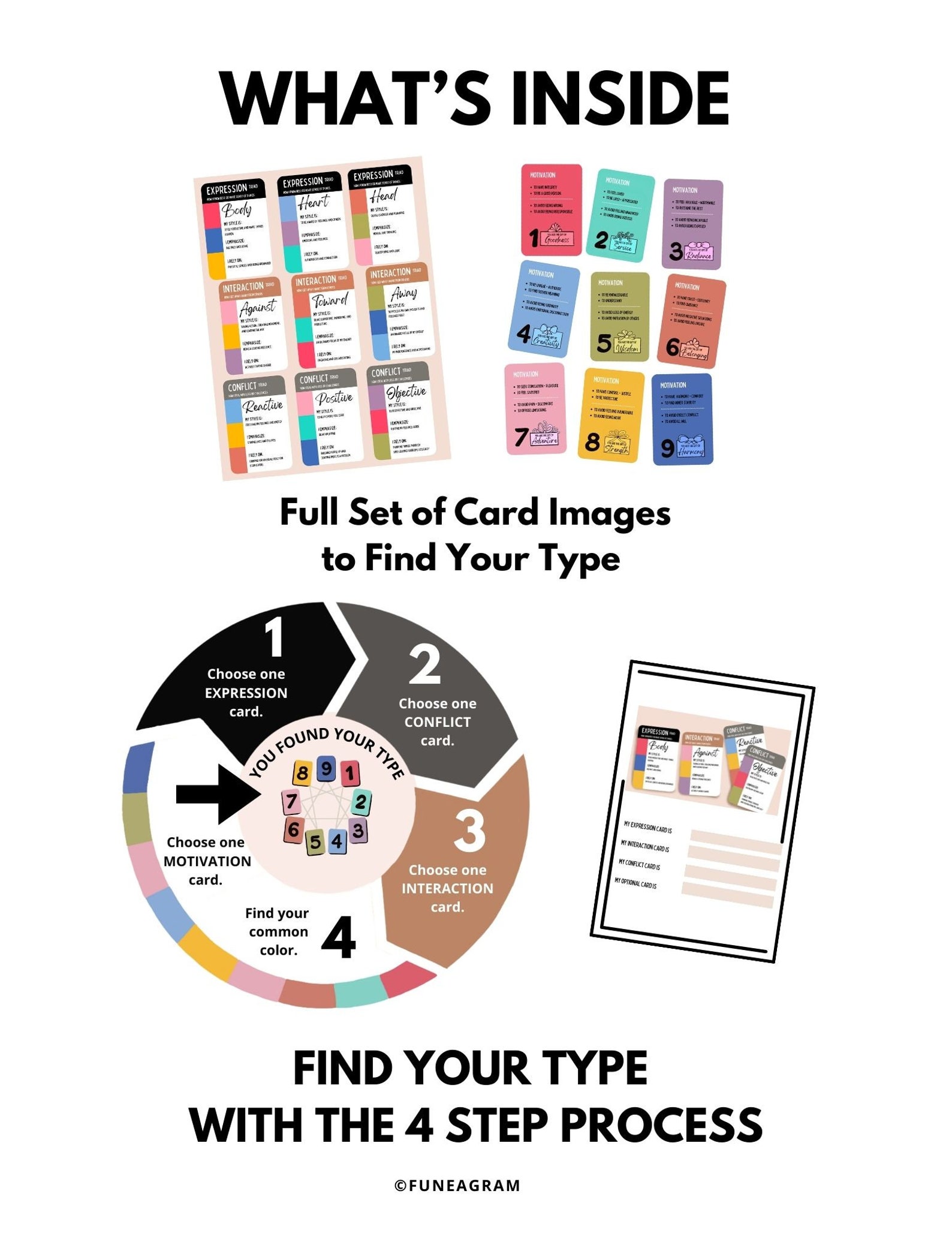 Funeagram™ Workbook: Find Your Enneagram Type in 4 Steps (PDF Printable ...