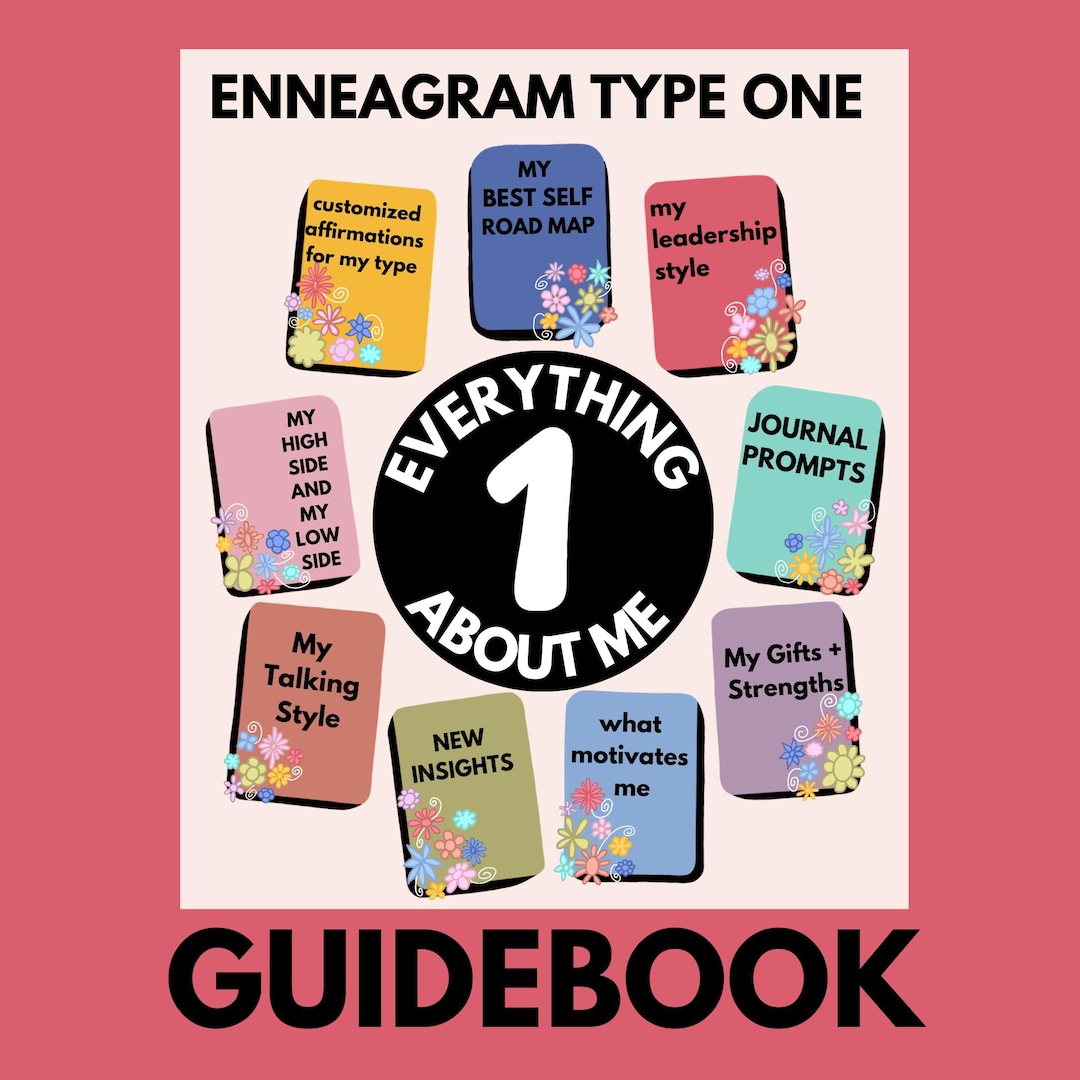 Enneagram Type One Guidebook: Visual Charts & Journal (PDF Printable ...