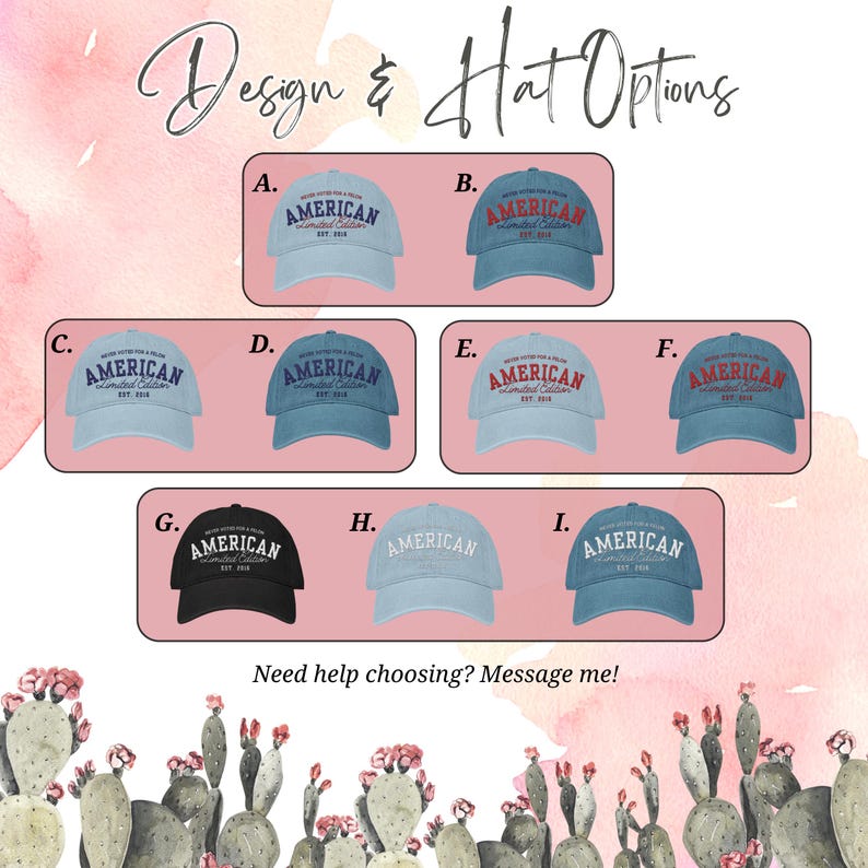 Embroidered Anti Trump Hat, Liberal Christmas Gift, Feminist Pride ...