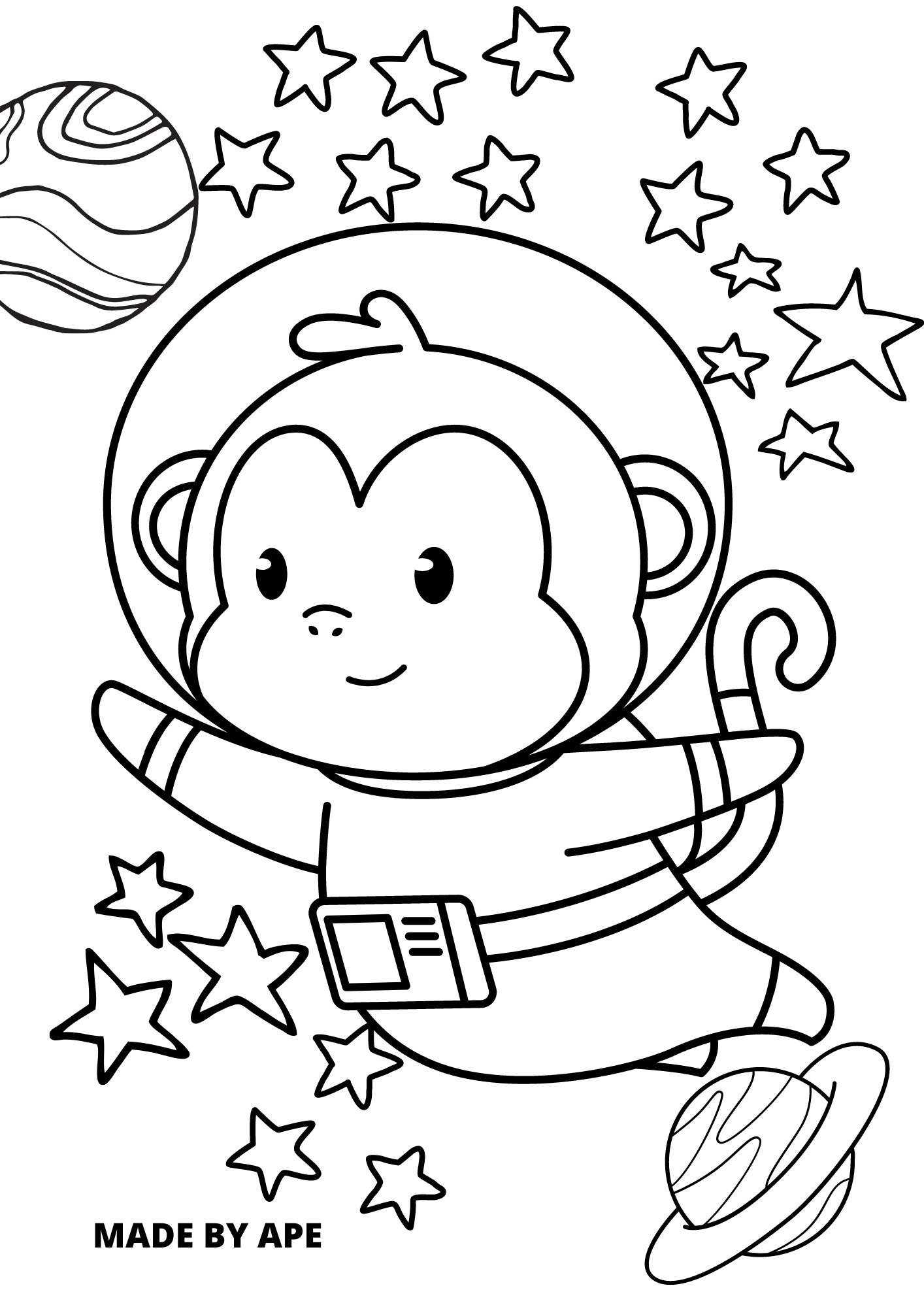 Apechildrenclothing Launch Coloringsheet - Etsy