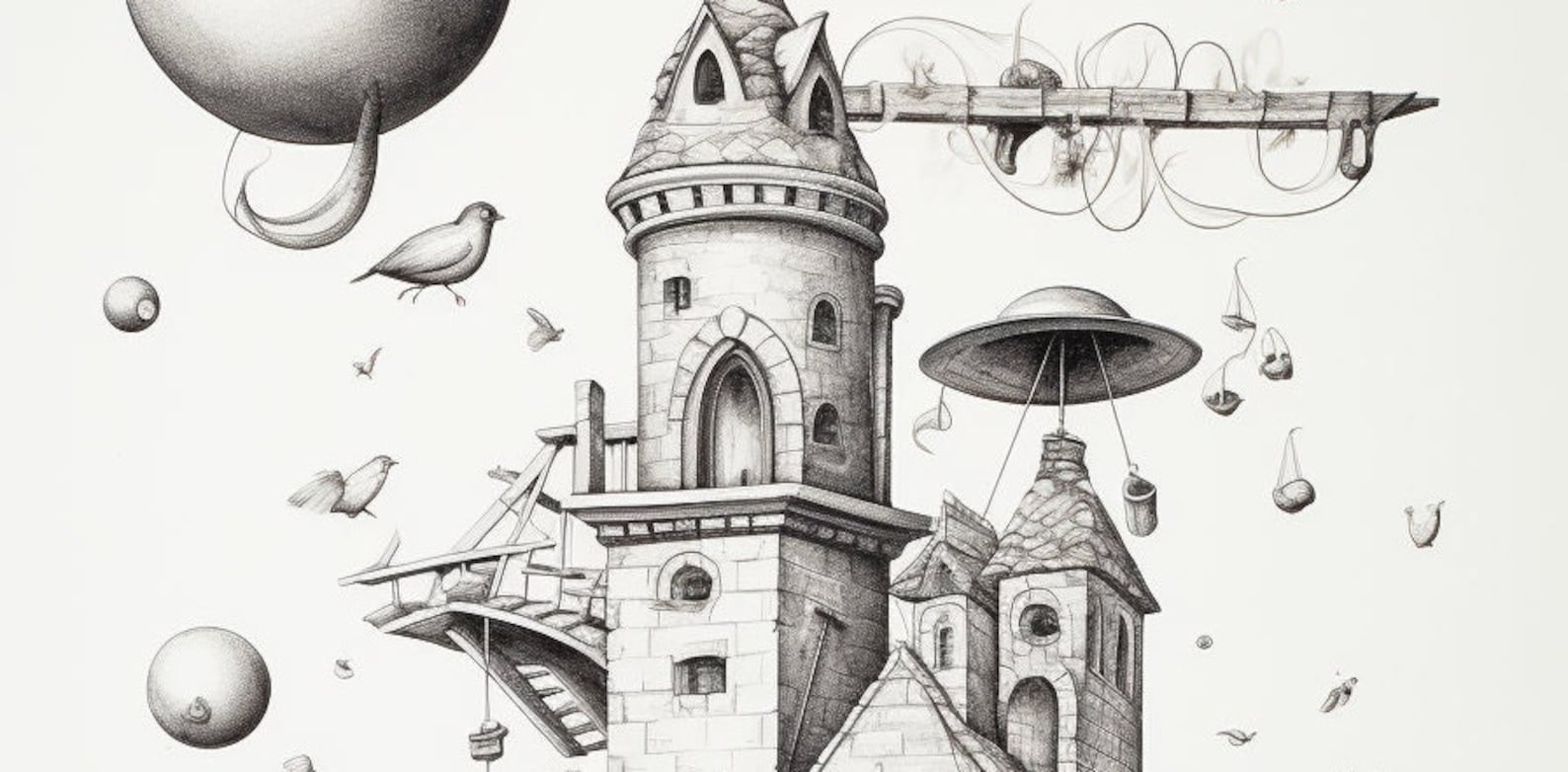 Hieronymus Bosch-inspired Chaotic Landscape Coloring Pages - Etsy