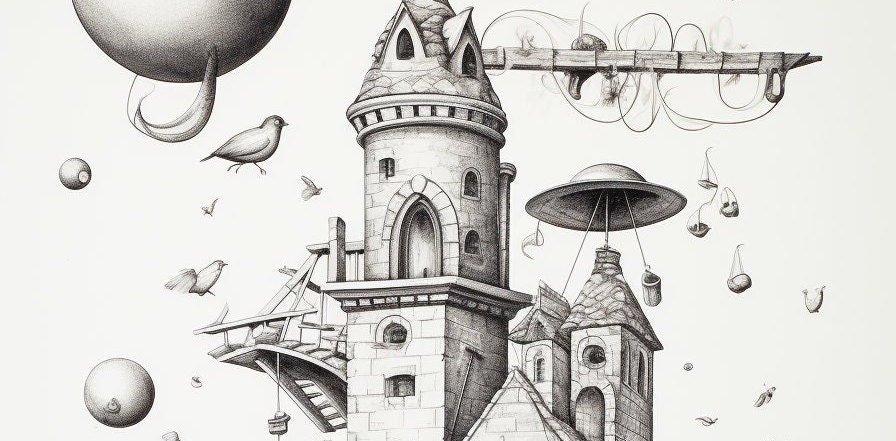 Hieronymus Bosch-inspired Chaotic Landscape Coloring Pages - Etsy