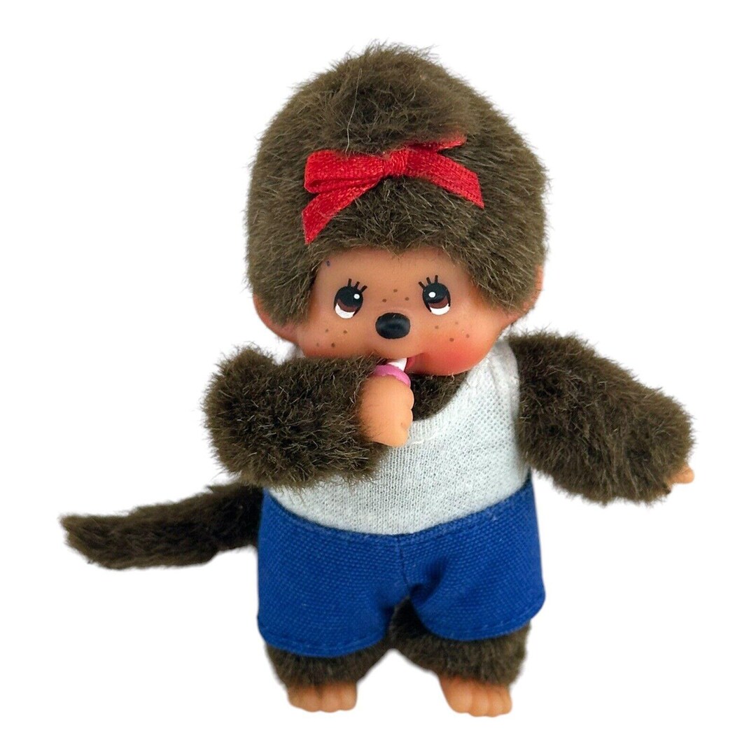 Monchhichi Sekiguchi Miniature Figure Pacifier Blue Pants A Gift From ...