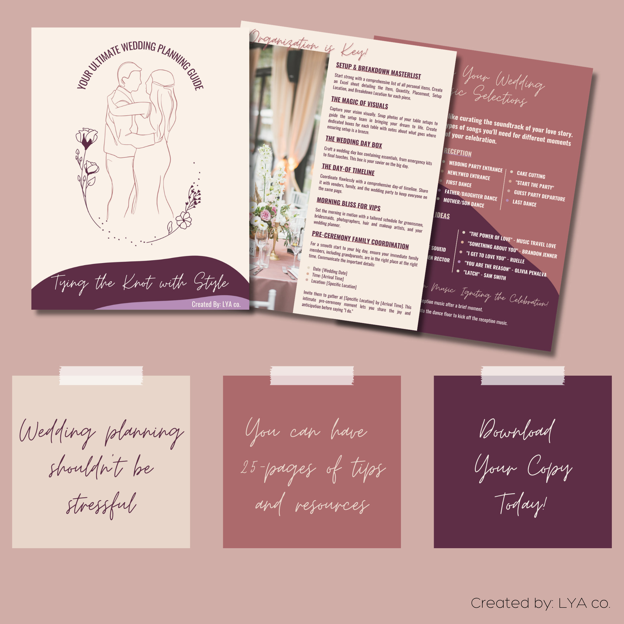 Ultimate Wedding Planning Guide - Complete Handbook: 25-page Planner ...