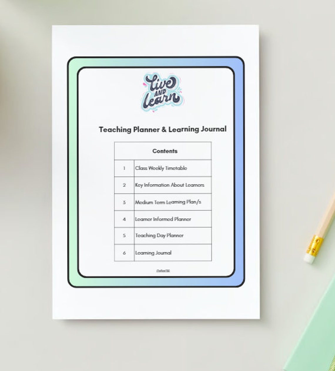 Teaching Planner & Learning Journal CANVA Template - Etsy UK