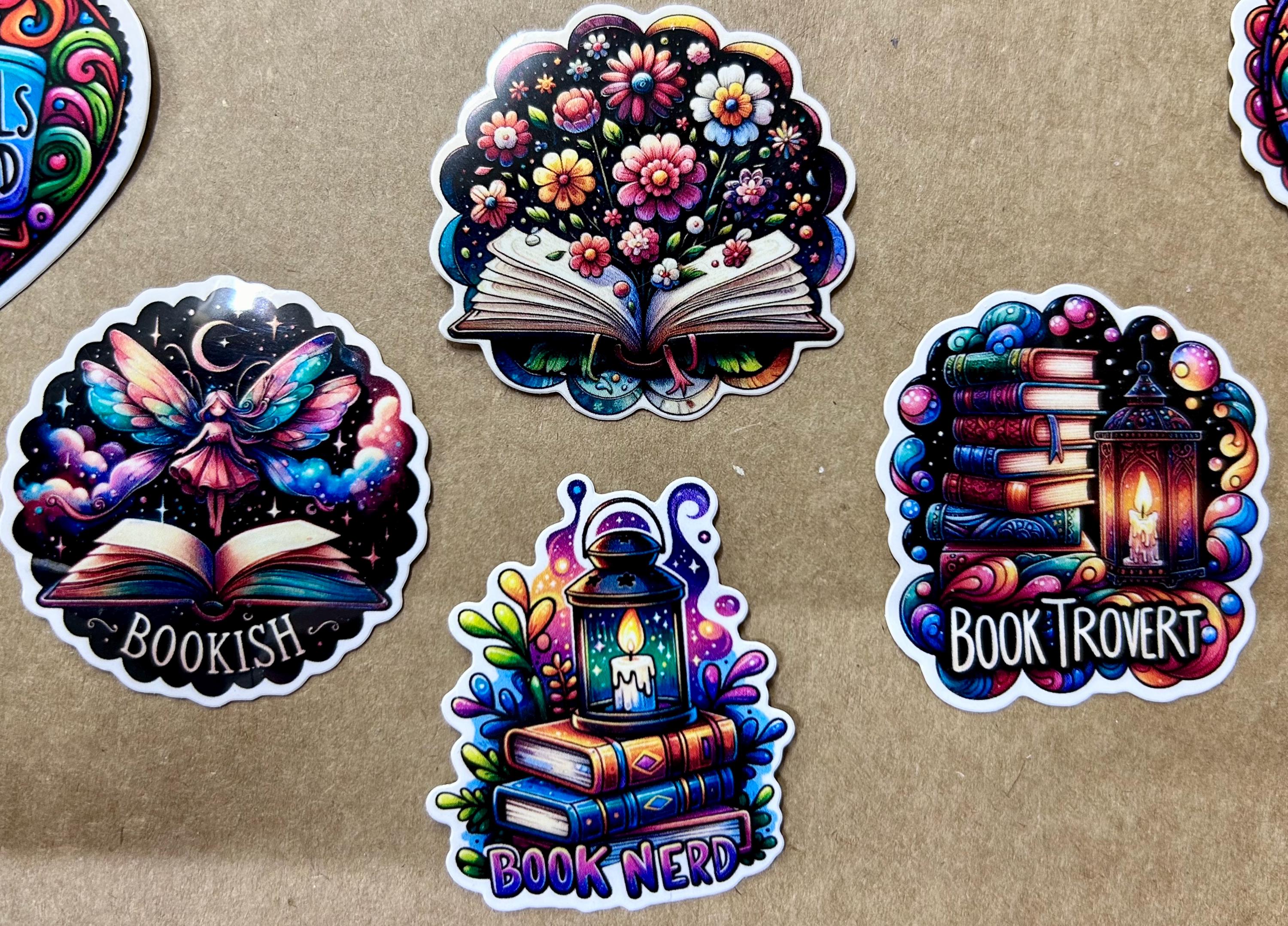 The Cozy Nook Stickers Volume 1 (waterproof). Bookish - Etsy