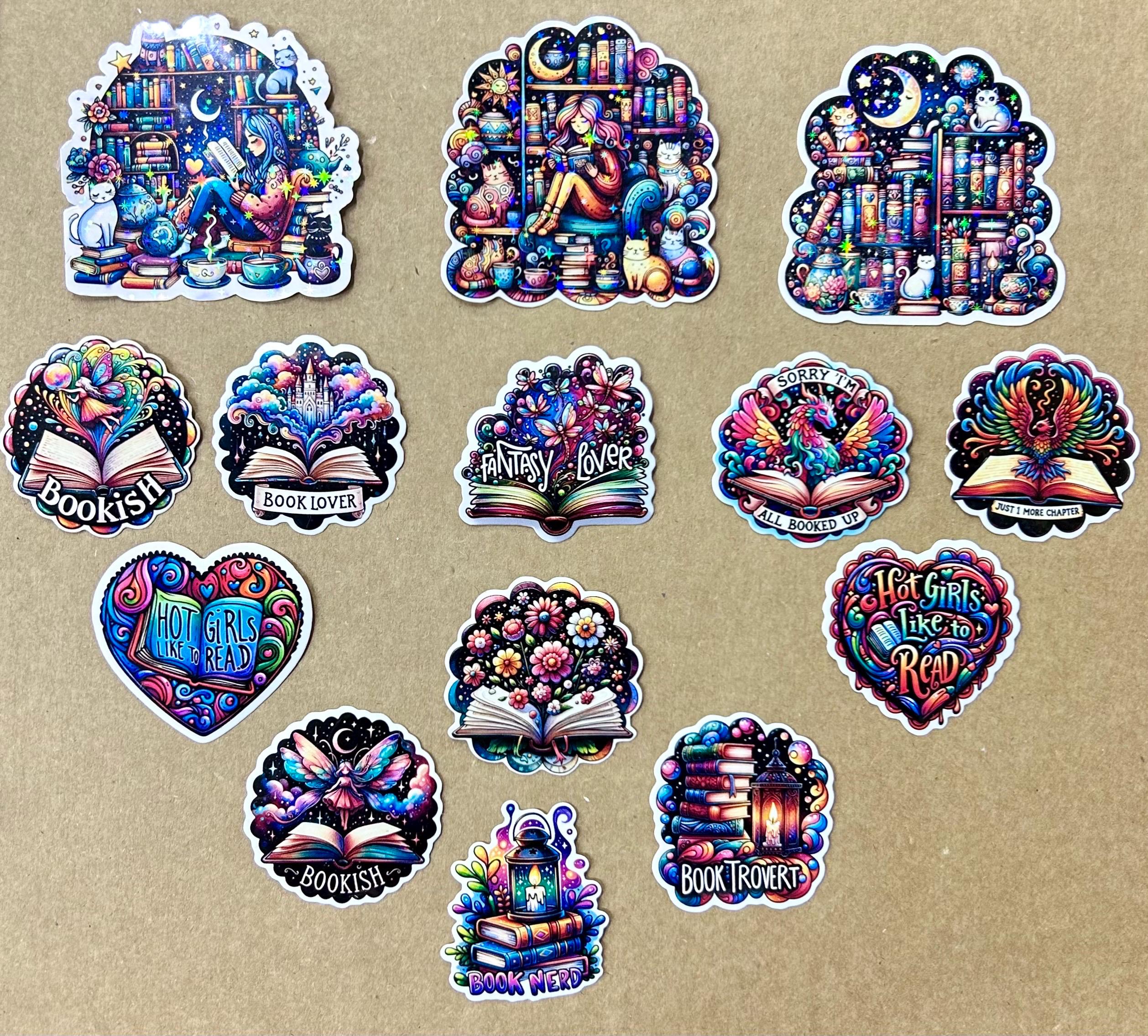 The Cozy Nook Stickers Volume 1 (waterproof). Bookish - Etsy