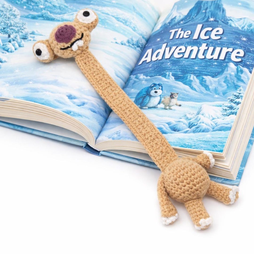 Crochet Sloth Bookmark Pattern | Amigurumi Animal Bookmarker | PDF ...