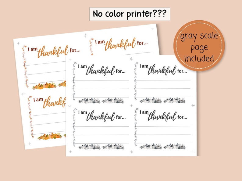 Thankful Cards Printable | Instant Download Cards | Family Activity ...