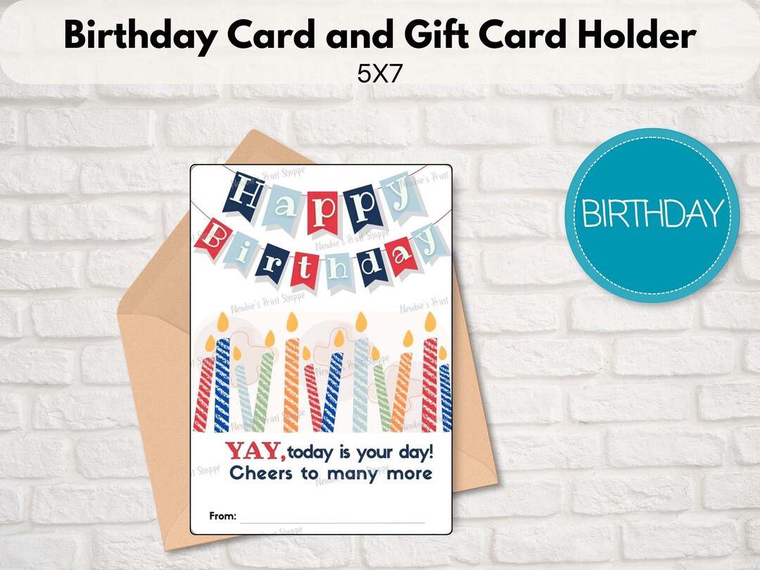 Birthday Card | Gift Card Holder | Birthday Gift Card Holder ...