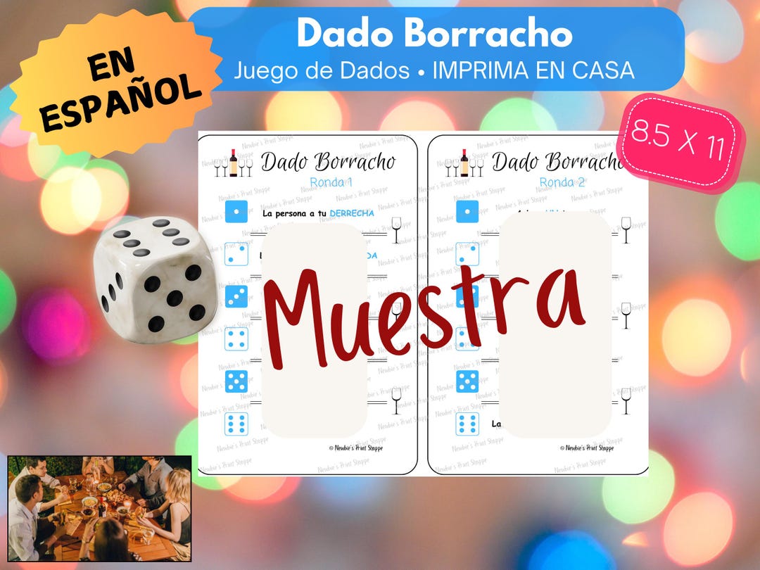 Juego Para Fiestas| Dados Borrachos | Bebe Si... | Juego Para ...