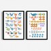 Ocean ABC 123 Poster Set: Sea Animal Nursery Decor (digital Download ...