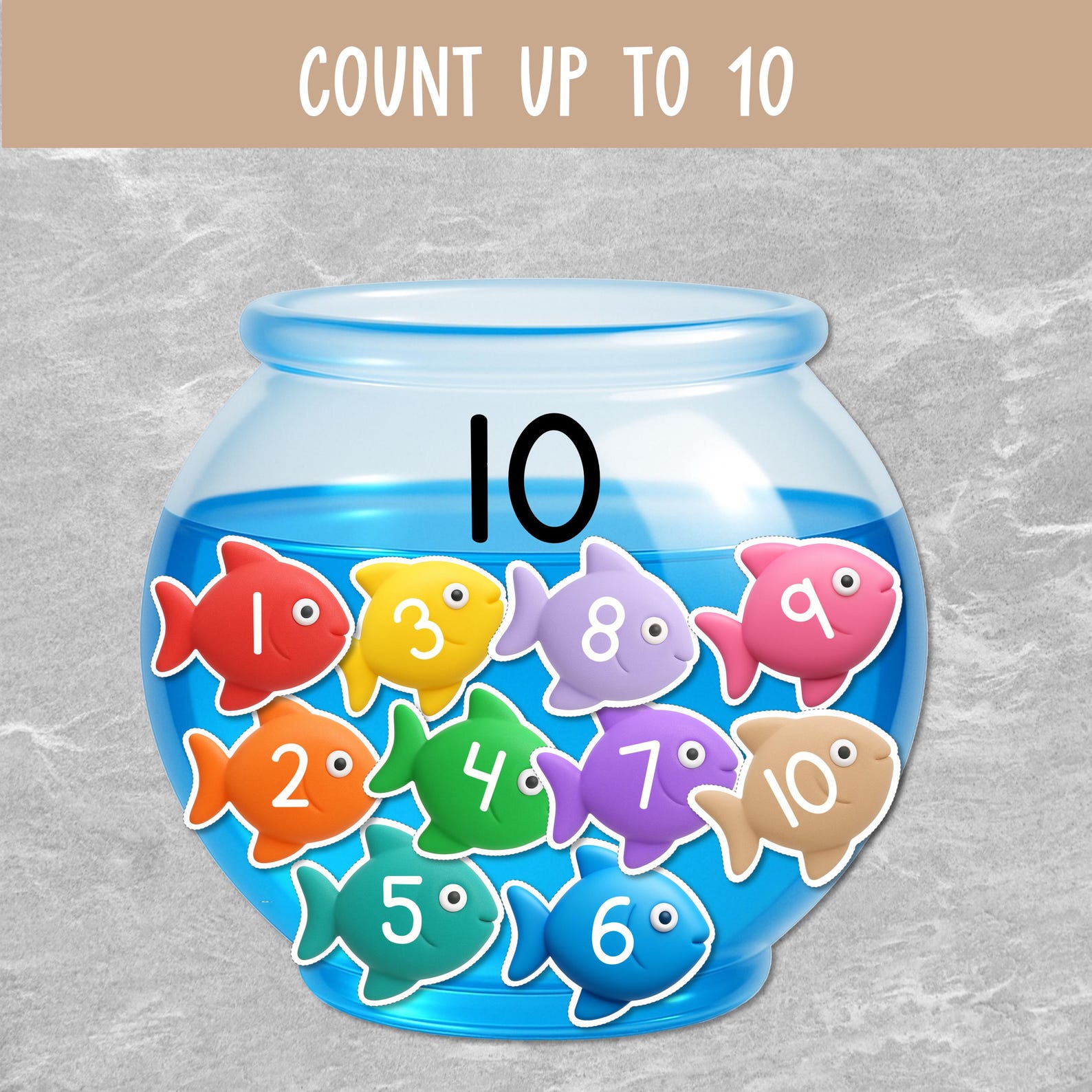 Fish Number Matching Activity – Match Numerals, Words & Dots ...