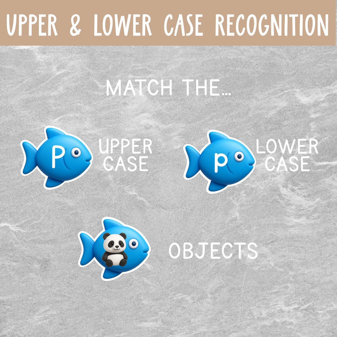 Fish Alphabet Matching Game: Preschool ABC Cards (digital Download) - Etsy