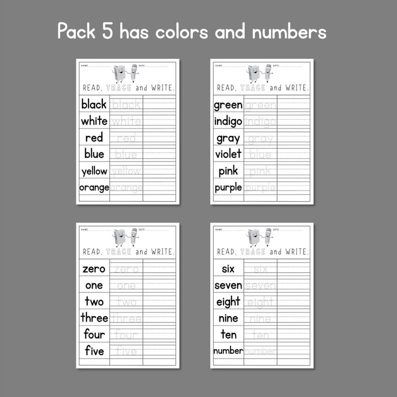 150+ Printable Sight Words | Kindergarten & 1st Grade Worksheets ...