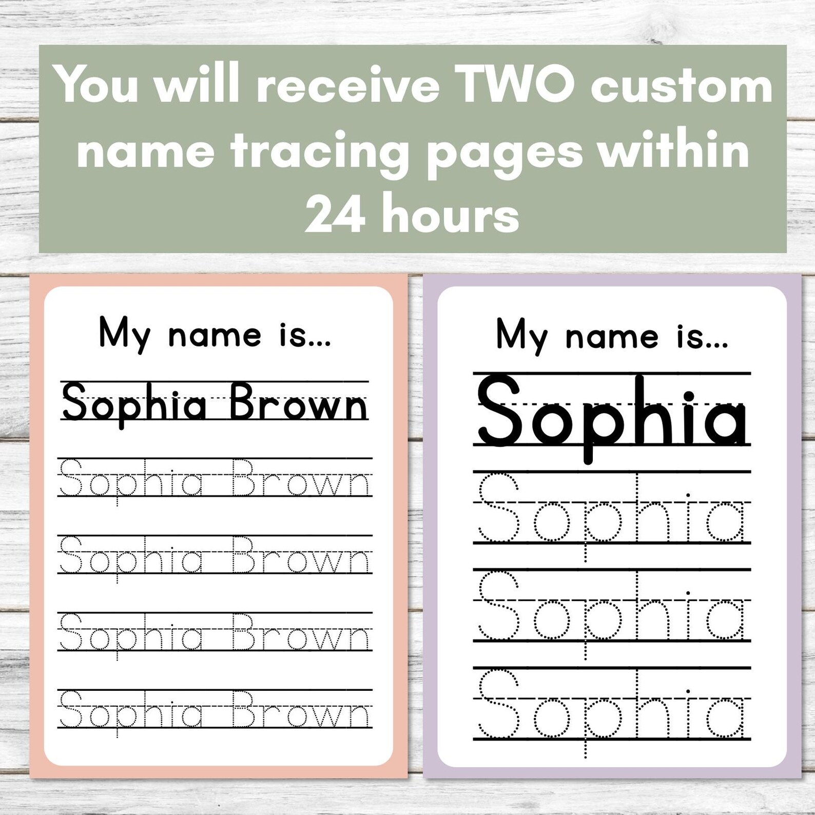 Pre-k Custom Name Tracing Worksheet | Preschool Print Out | My Name ...