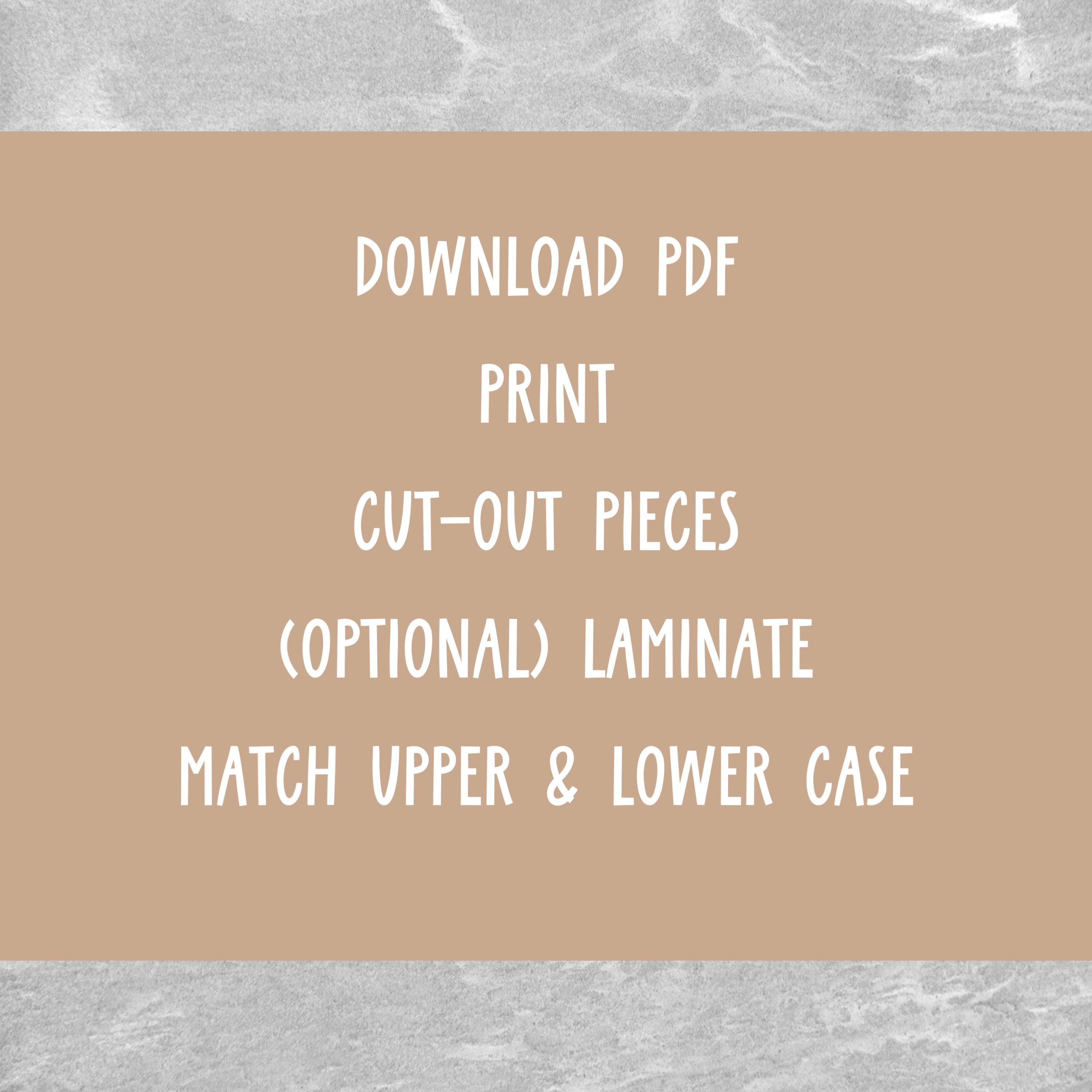 Ice Cream Alphabet Matching Game: Preschool Printable (digital Download ...