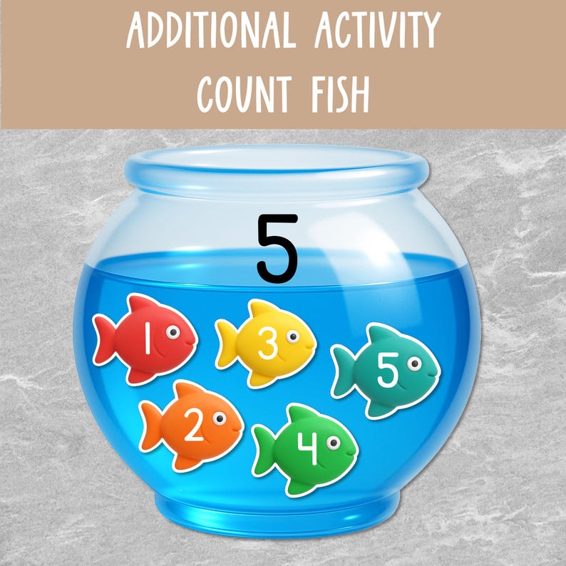 Fish Number Matching Activity – Match Numerals, Words & Dots ...