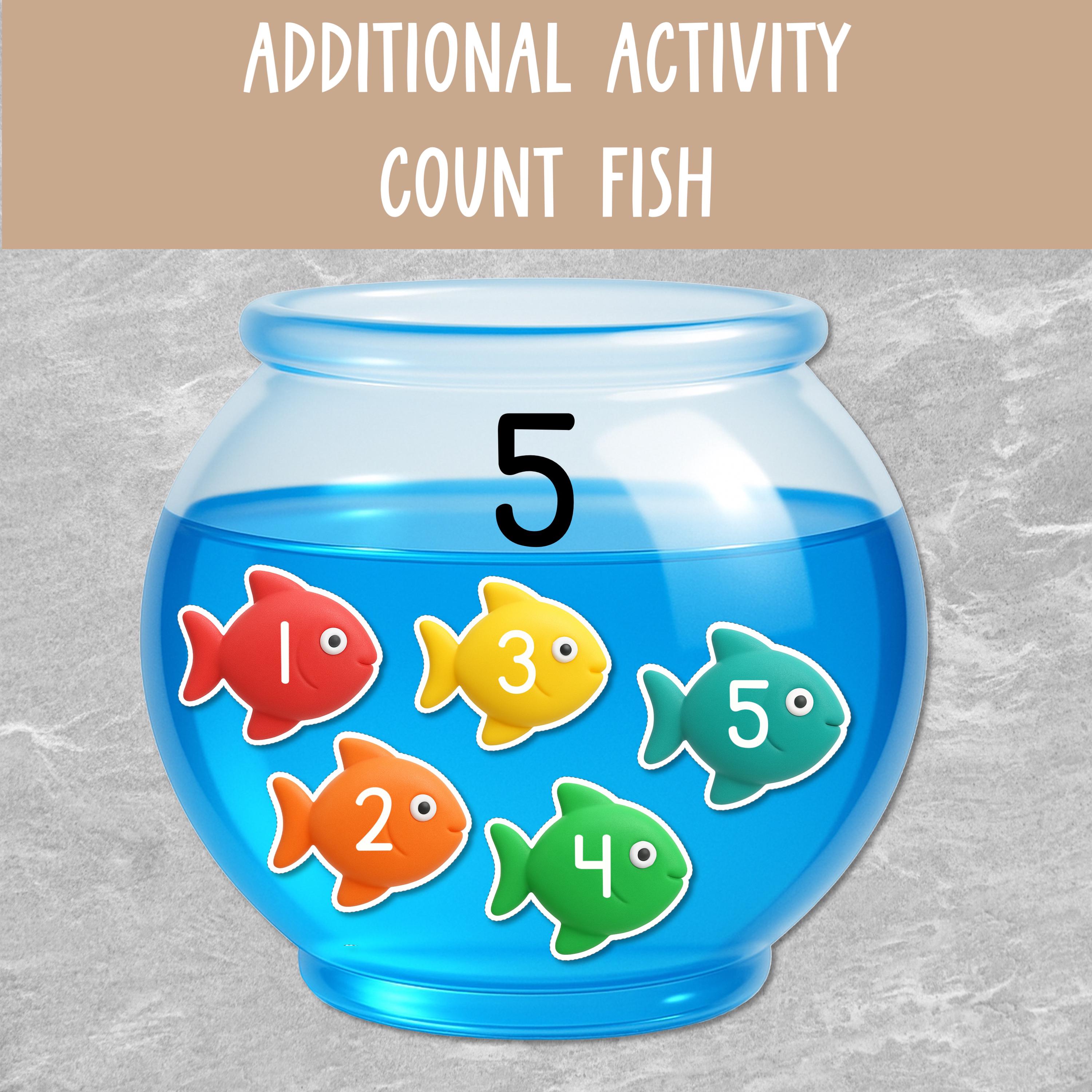 Fish Number Matching Activity – Match Numerals, Words & Dots ...