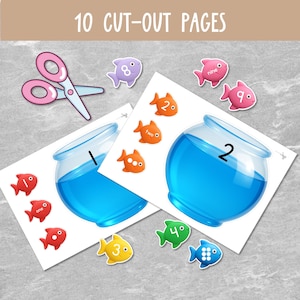 Fish Number Matching Activity – Match Numerals, Words & Dots ...