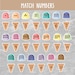 Ice Cream Number Matching Game: Preschool Printable (digital Download ...